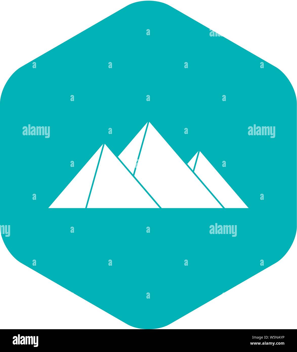 Pyramids icon, simple style Stock Vector Image & Art - Alamy