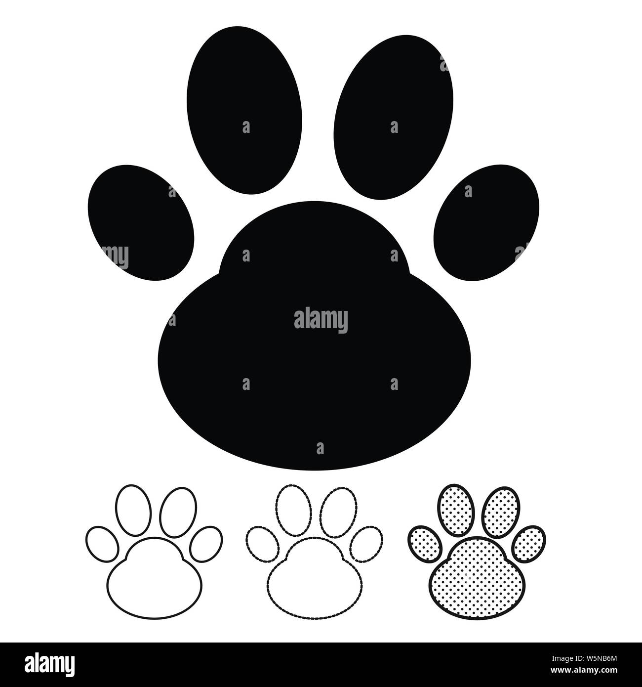 Animal footprint Icon Vector Stock Vector Image & Art - Alamy
