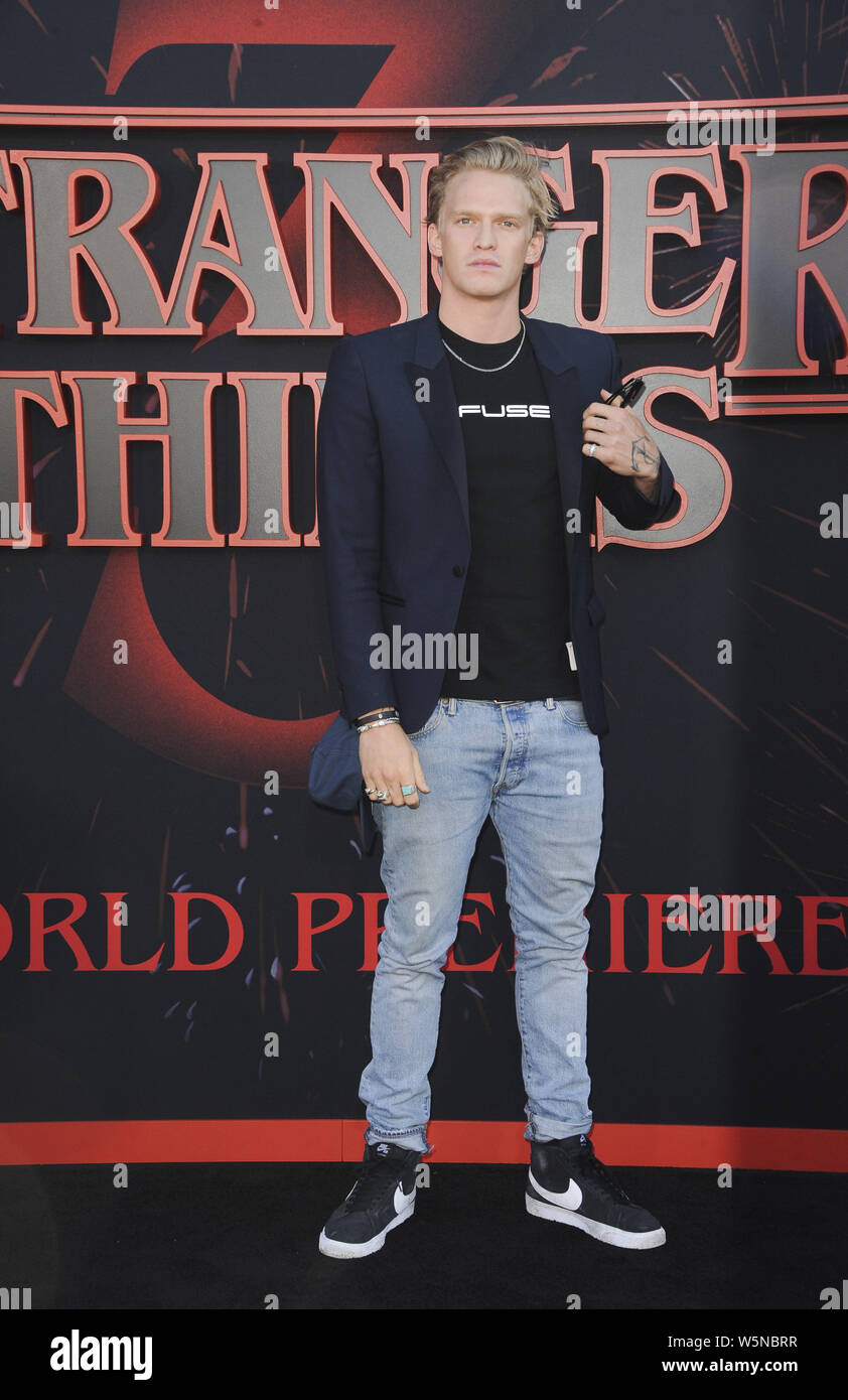 Stranger Things 3 Season Premiere Featuring: Cody Simpson Where: Los ...
