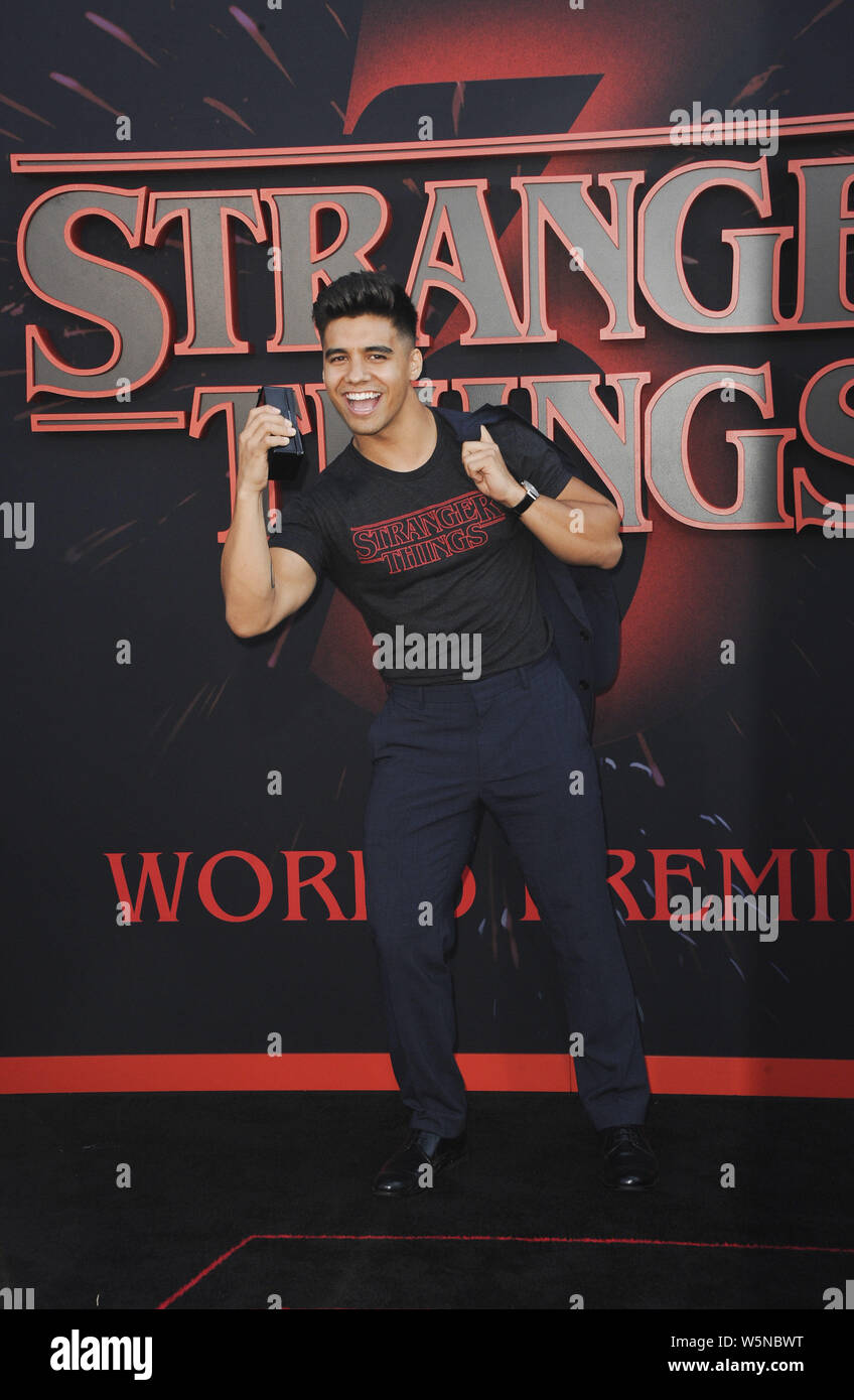 Stranger Things 3 Season Premiere Featuring: Jordan Buhat Where: Los ...