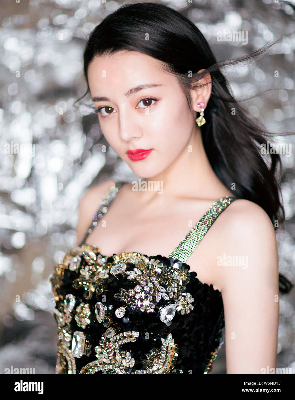 --FILE--In this handout picture, Chinese Uigur actress Dilraba Dilmurat, also known as Dilireba ...