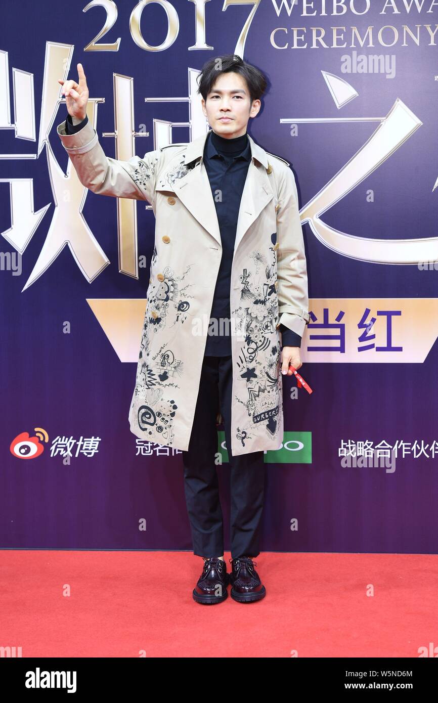 --FILE--Hong Kong actor Wallace Chung or Chung Hon-leung arrives on the ...