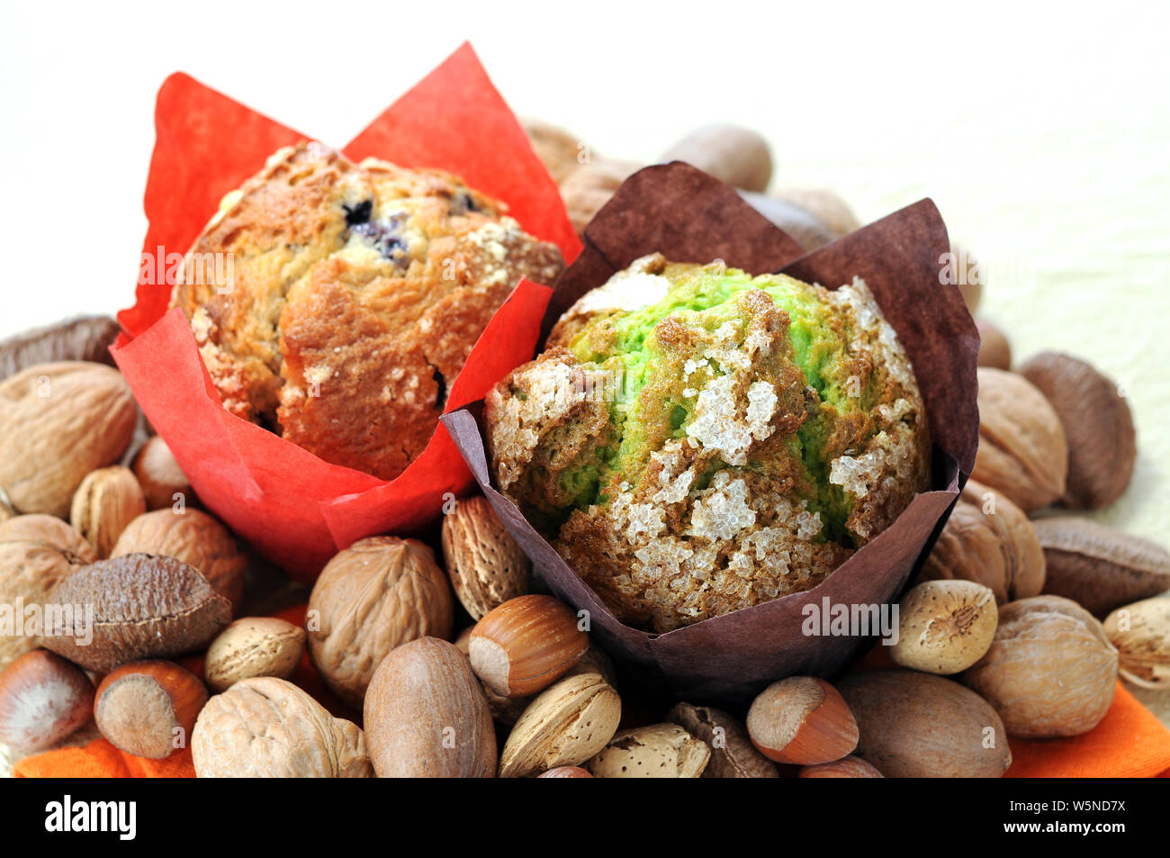 Two chocolate chip muffins hi-res stock photography and images - Alamy