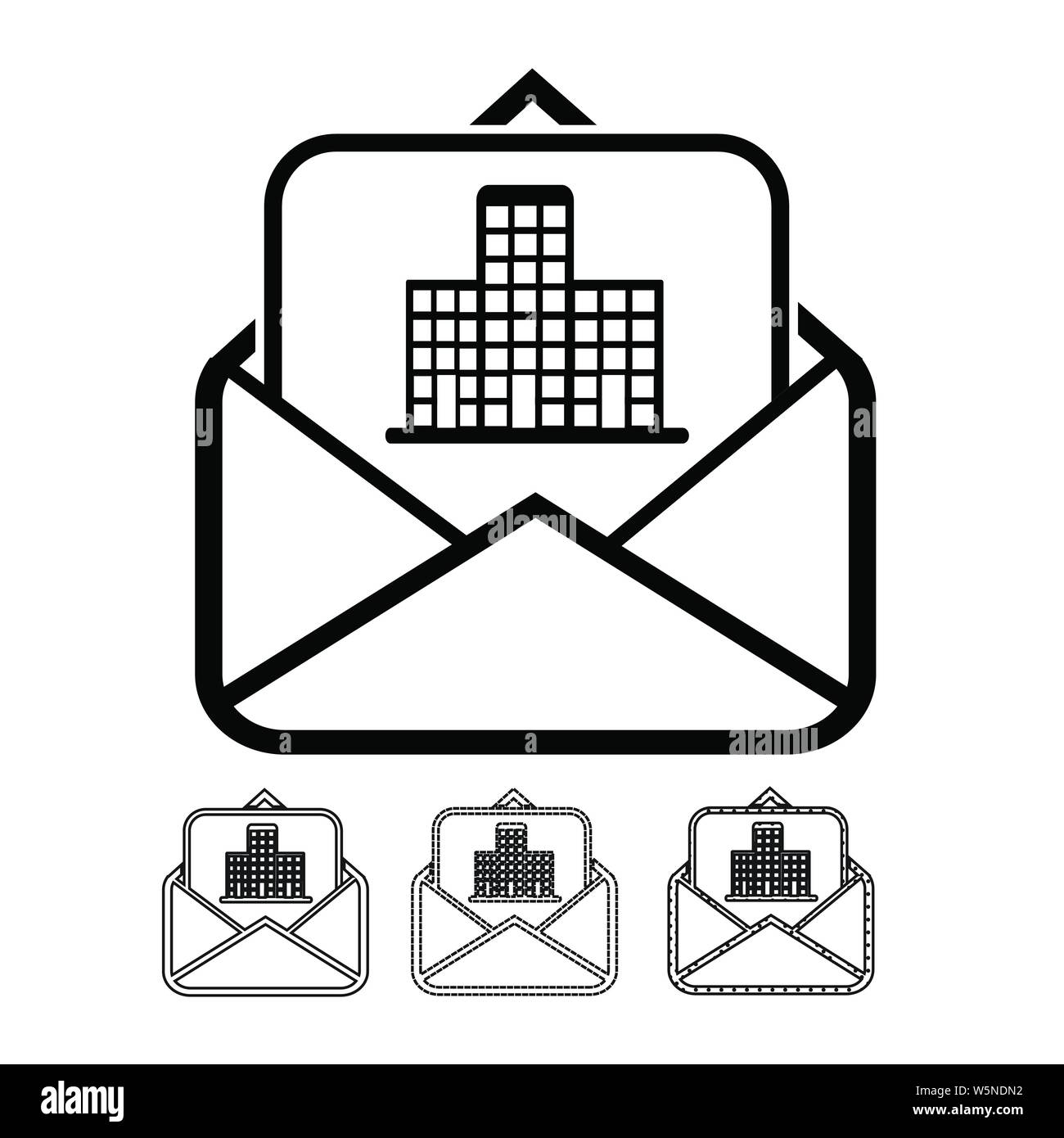 email and mail icon vector Stock Vector Image & Art - Alamy