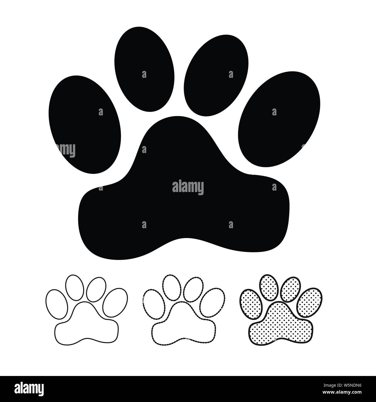 Animal footprint Icon Vector Stock Vector Image & Art - Alamy