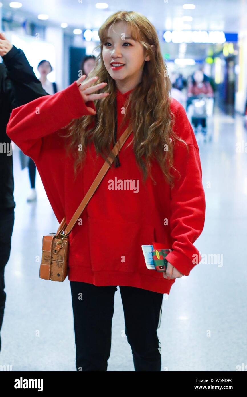 Chinese singer and television host Song Yuqi, commonly known as Yuqi, of South Korean girl group ...