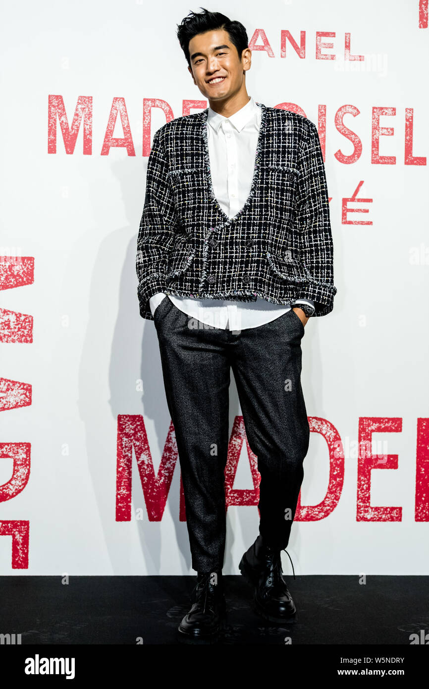 Singaporean singer and actor Nathan Hartono arrives for the Chanel ...