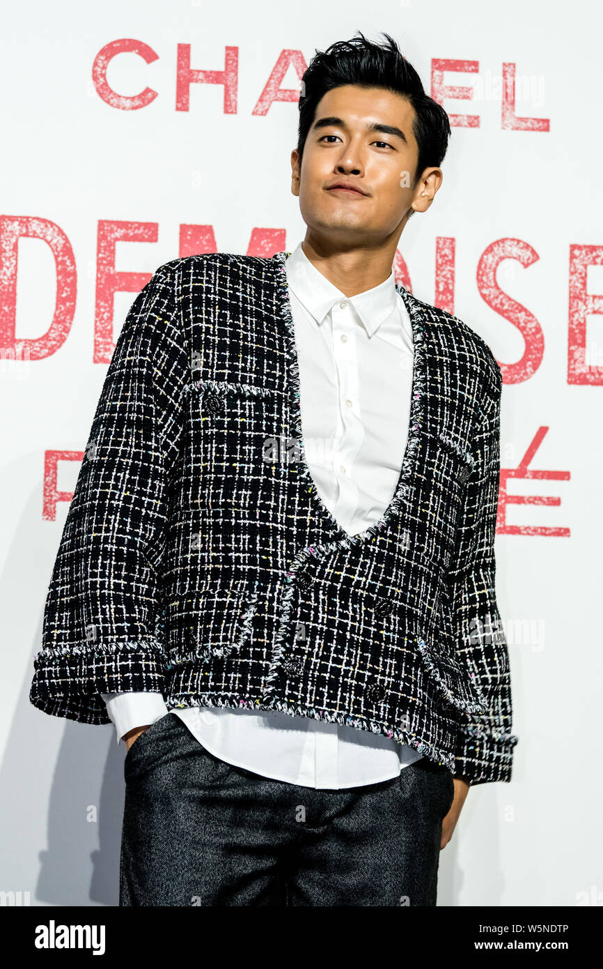 Singaporean singer and actor Nathan Hartono arrives for the Chanel ...