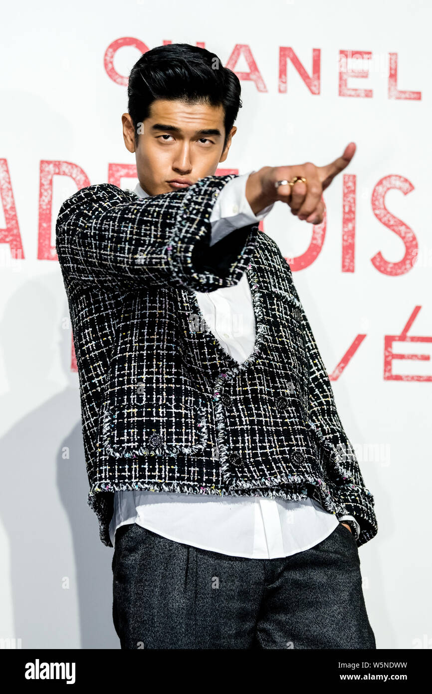 Singaporean singer and actor Nathan Hartono arrives for the Chanel ...