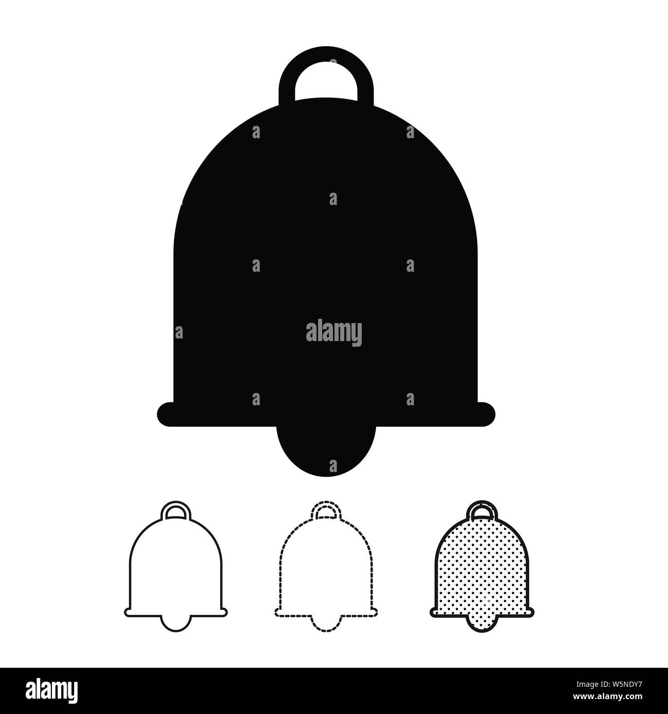 bell icon vector Stock Vector Image & Art - Alamy