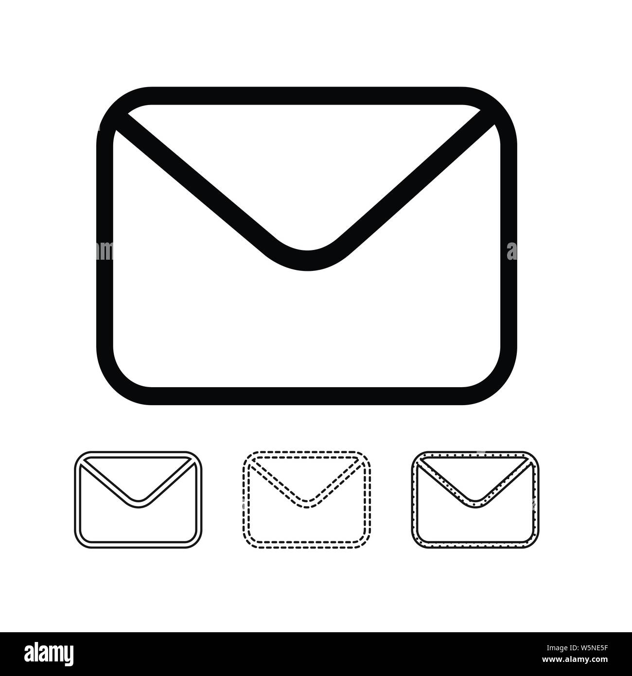 email mail icon vector Stock Vector Image & Art - Alamy