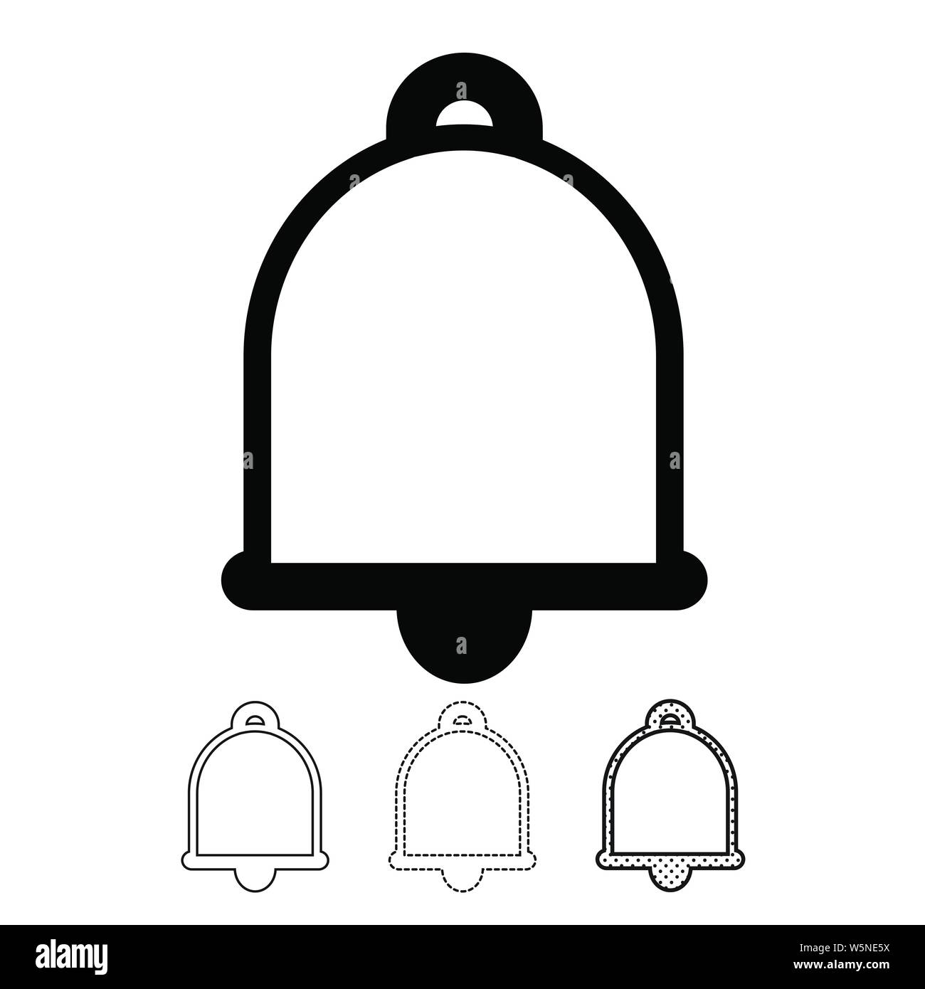bell icon vector Stock Vector Image & Art - Alamy