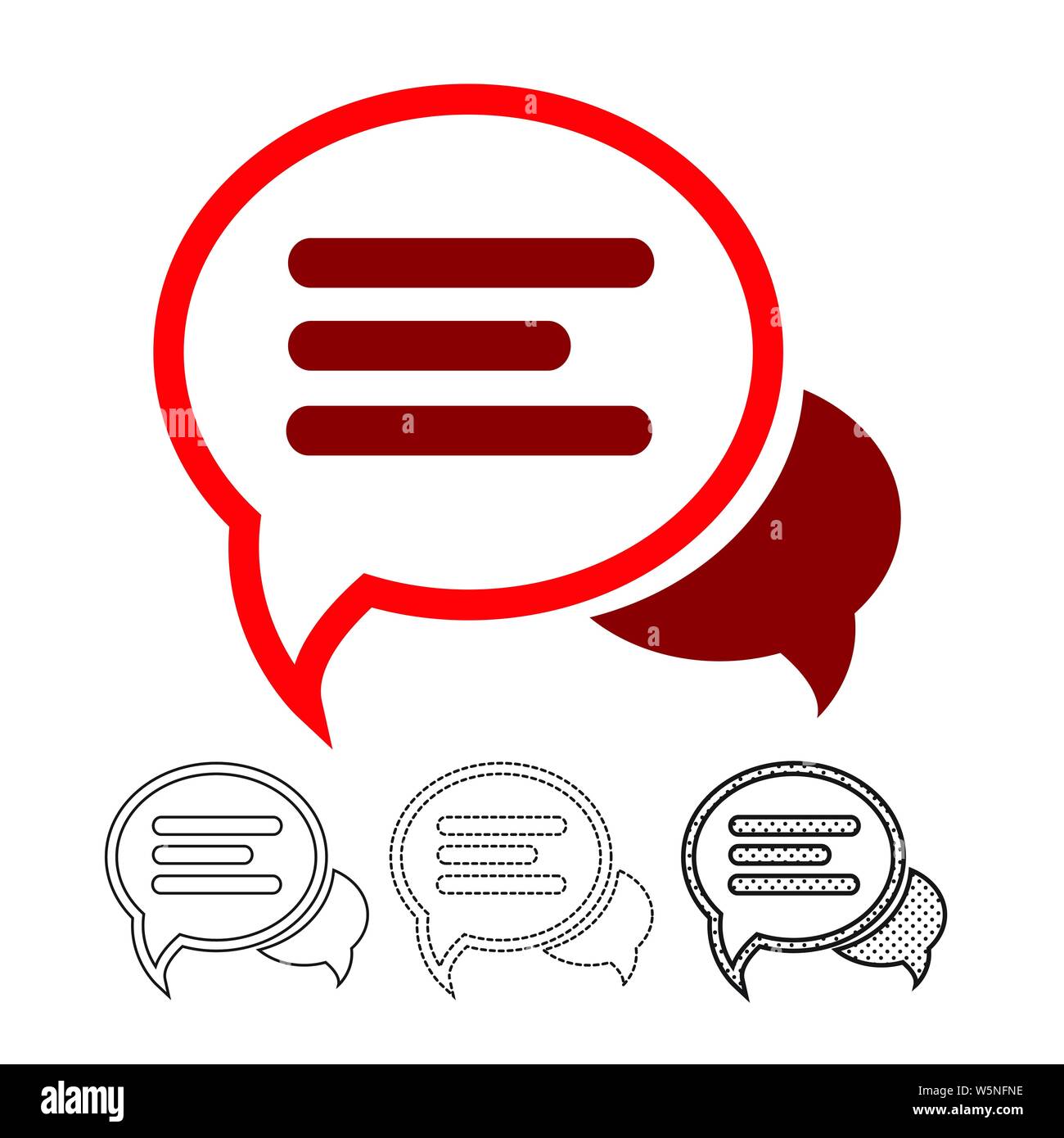 Speech balloon comment gossip Stock Vector Images - Alamy