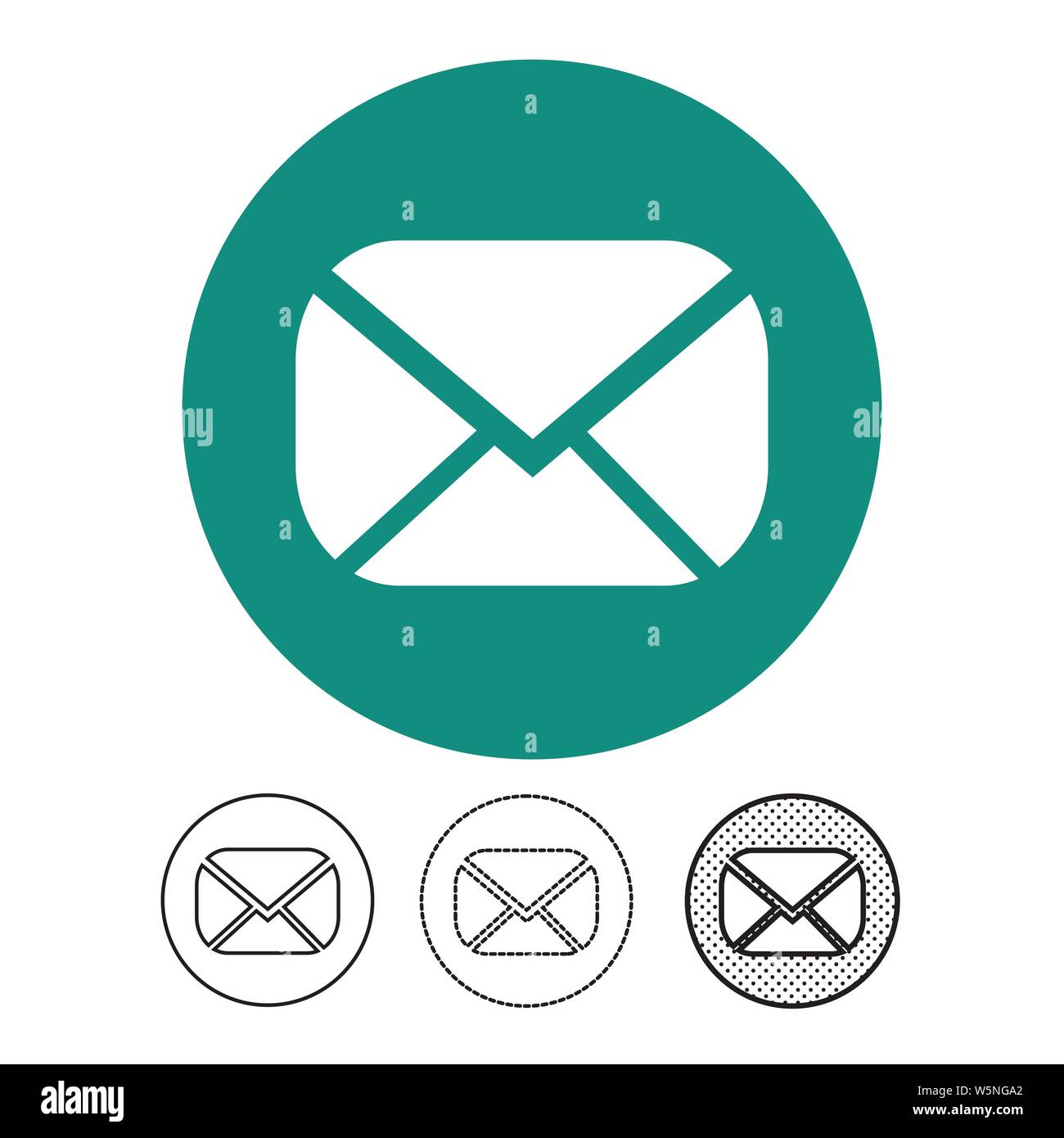 Email And Mail Icon Vector Stock Vector Image And Art Alamy