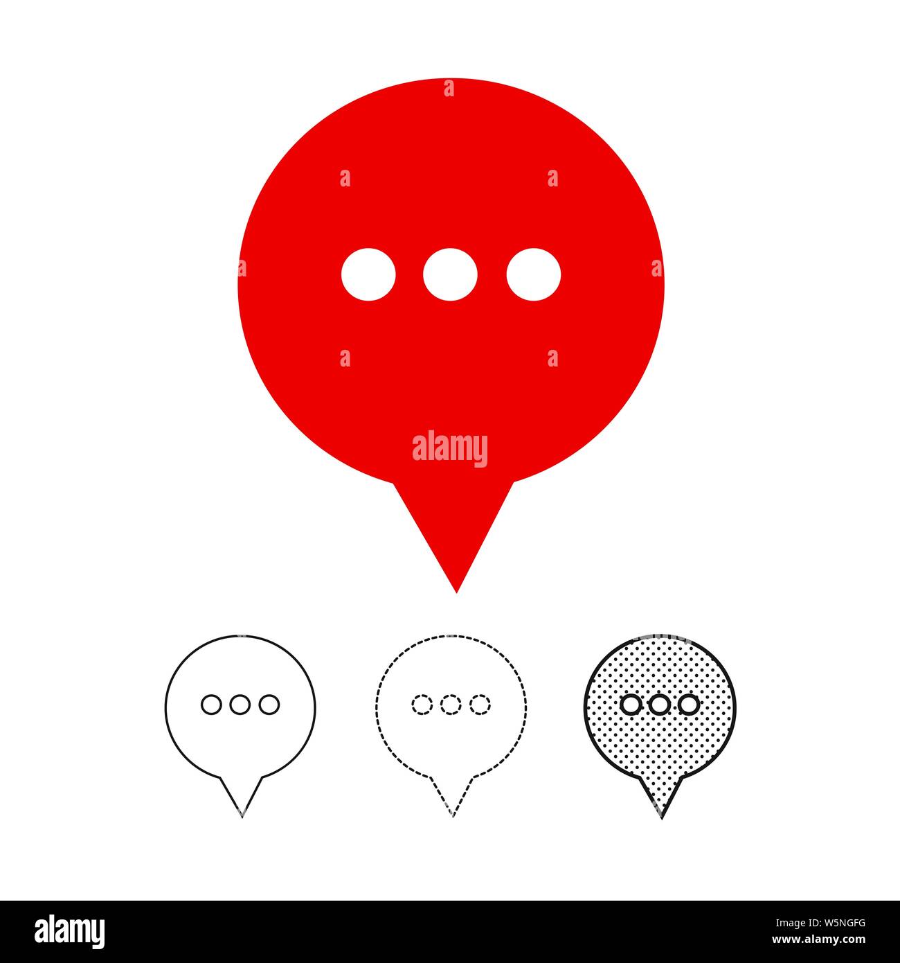 Speech balloon comment gossip Stock Vector Images - Alamy