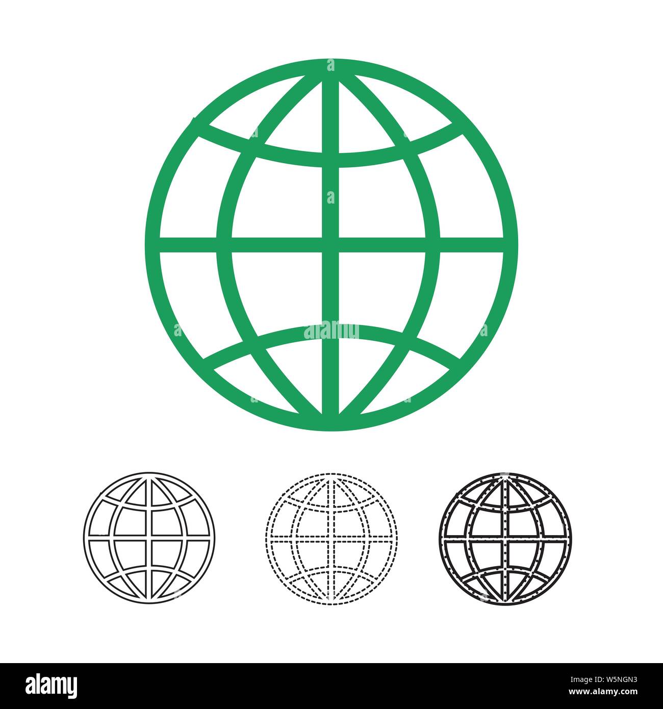 Globe vector icon Stock Vector Image & Art - Alamy