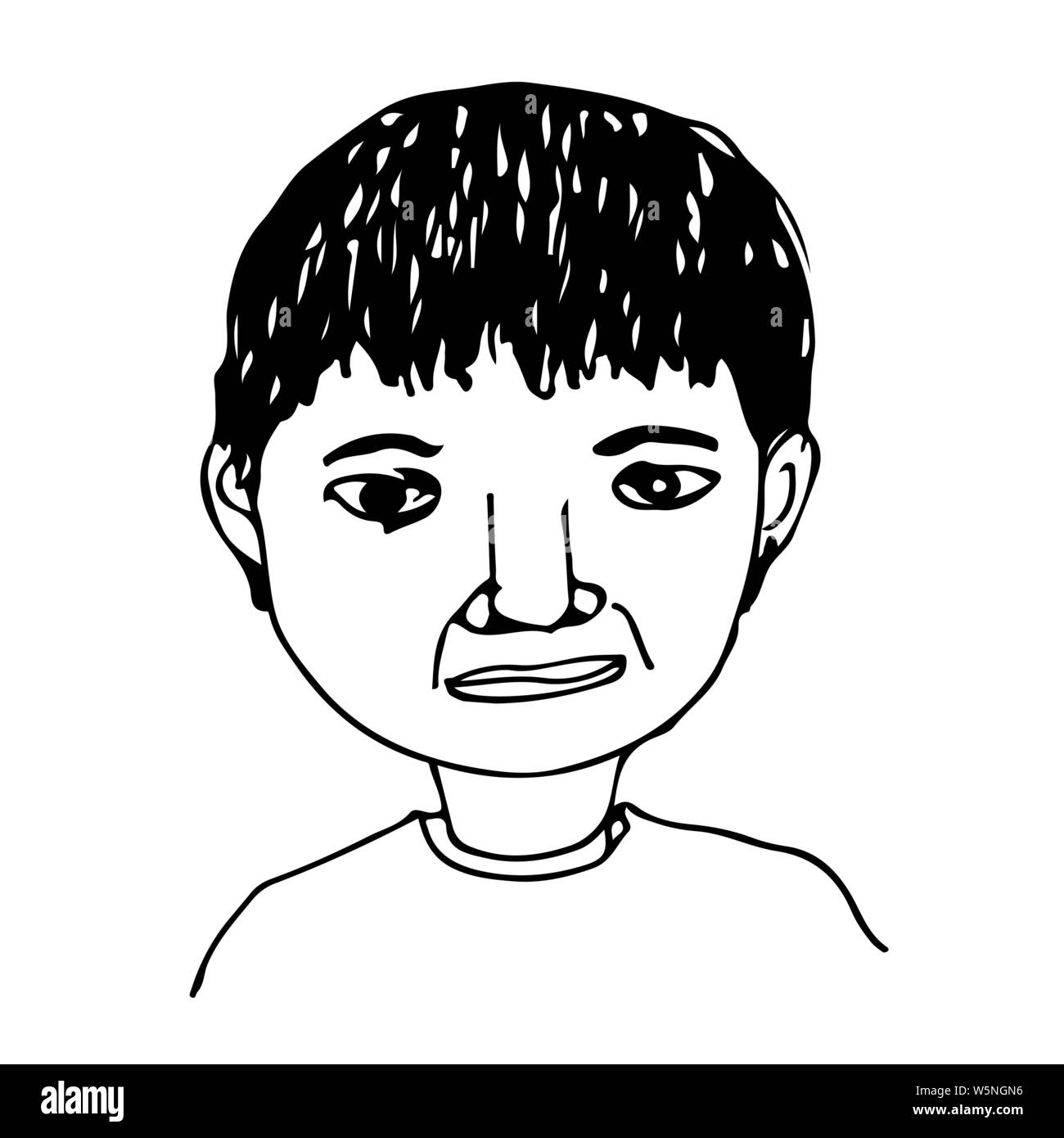 People face hand draw Stock Vector Image & Art - Alamy