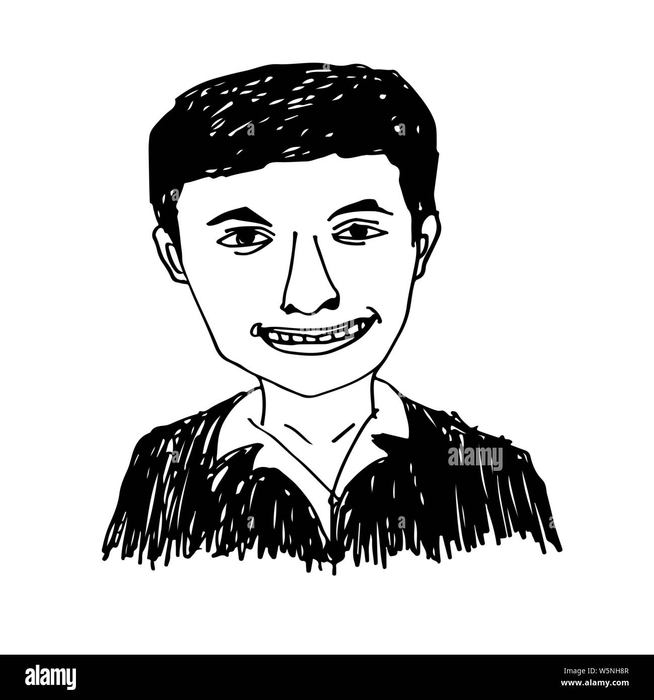 People face hand draw Stock Vector Image & Art - Alamy