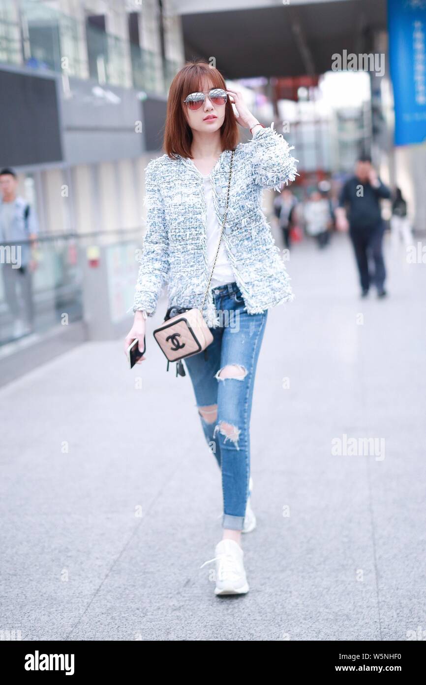 Chinese actress Mao Xiaotong, also known as Rachel Momo, arrives at the ...