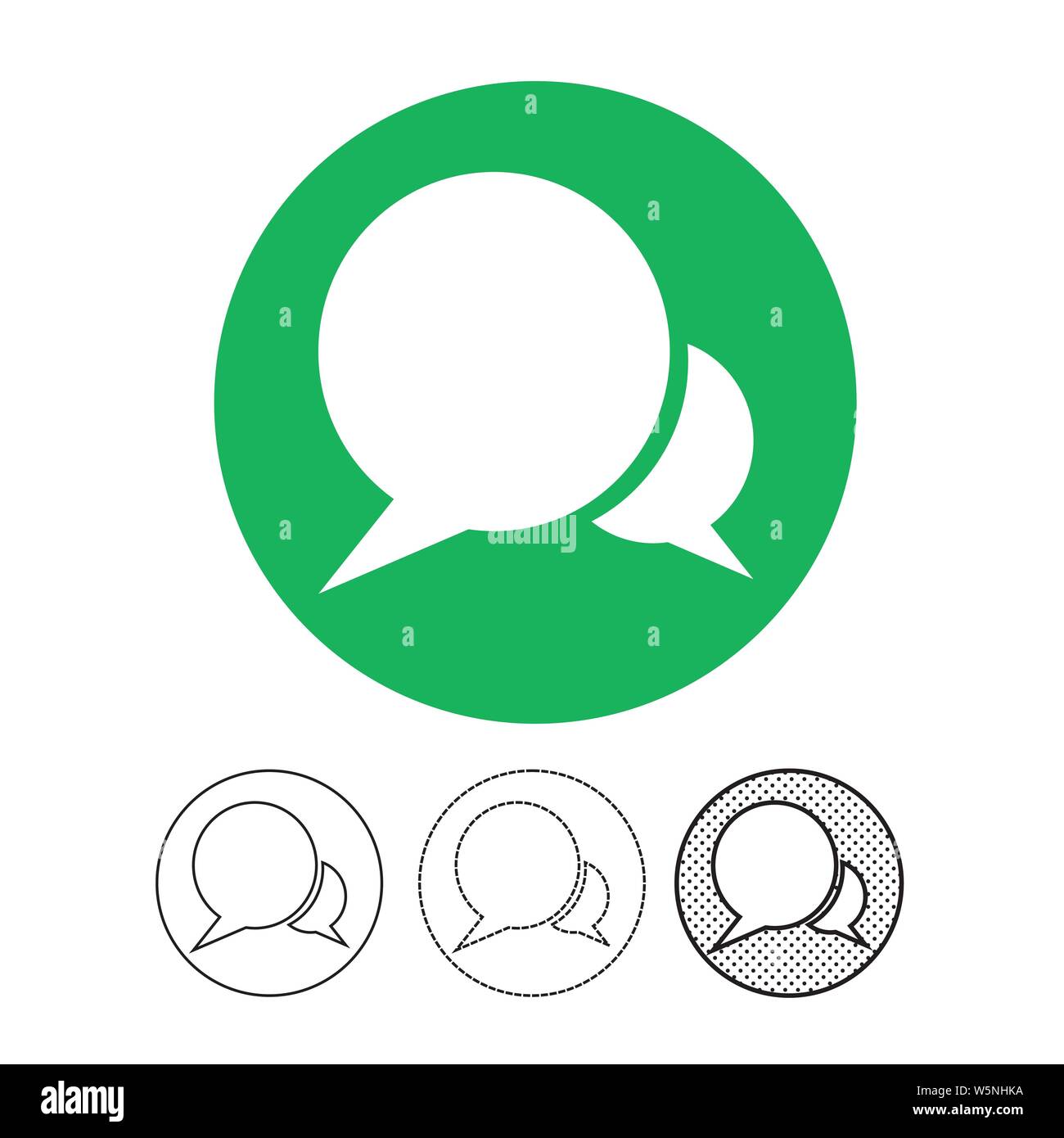 speech bubble chat vector icon Stock Vector Image & Art - Alamy