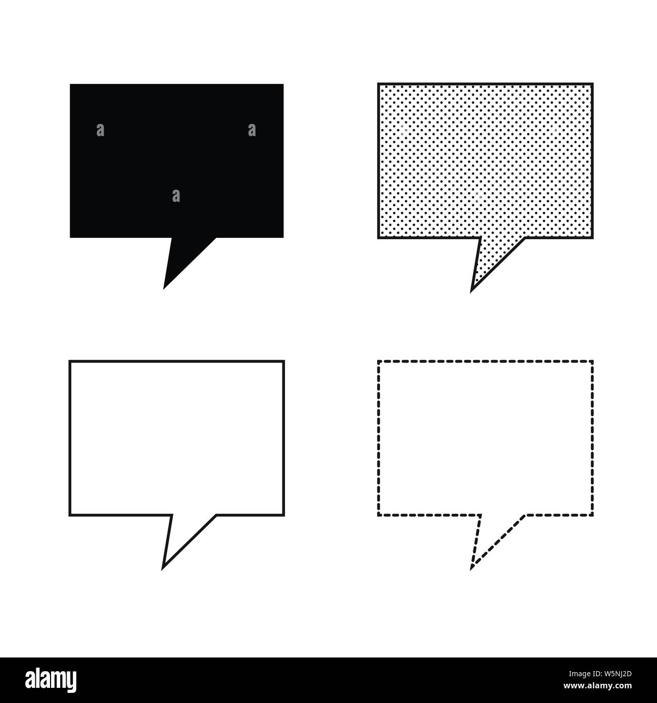 Speech bubbles Icon vector Stock Vector Image & Art - Alamy
