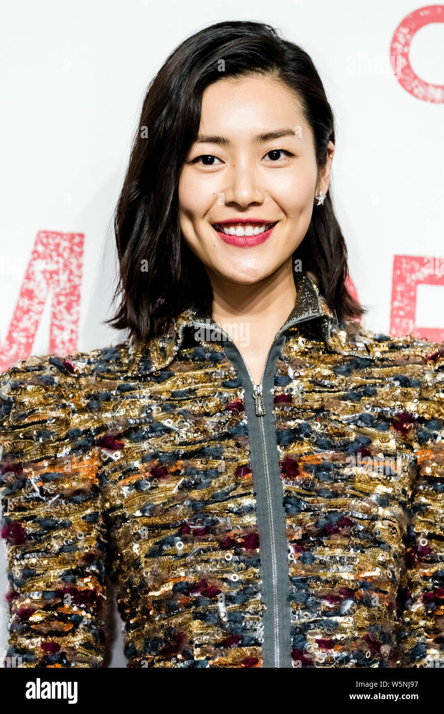 Chinese supermodel Liu Wen arrives for the Chanel Mademoiselle Prive ...