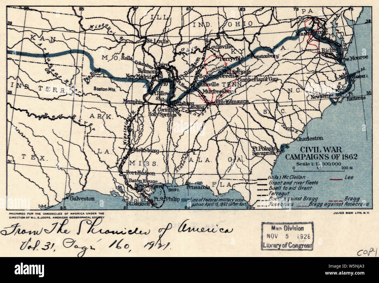 Civil War Maps 0281 Civil War campaigns of 1862 Rebuild and Repair ...