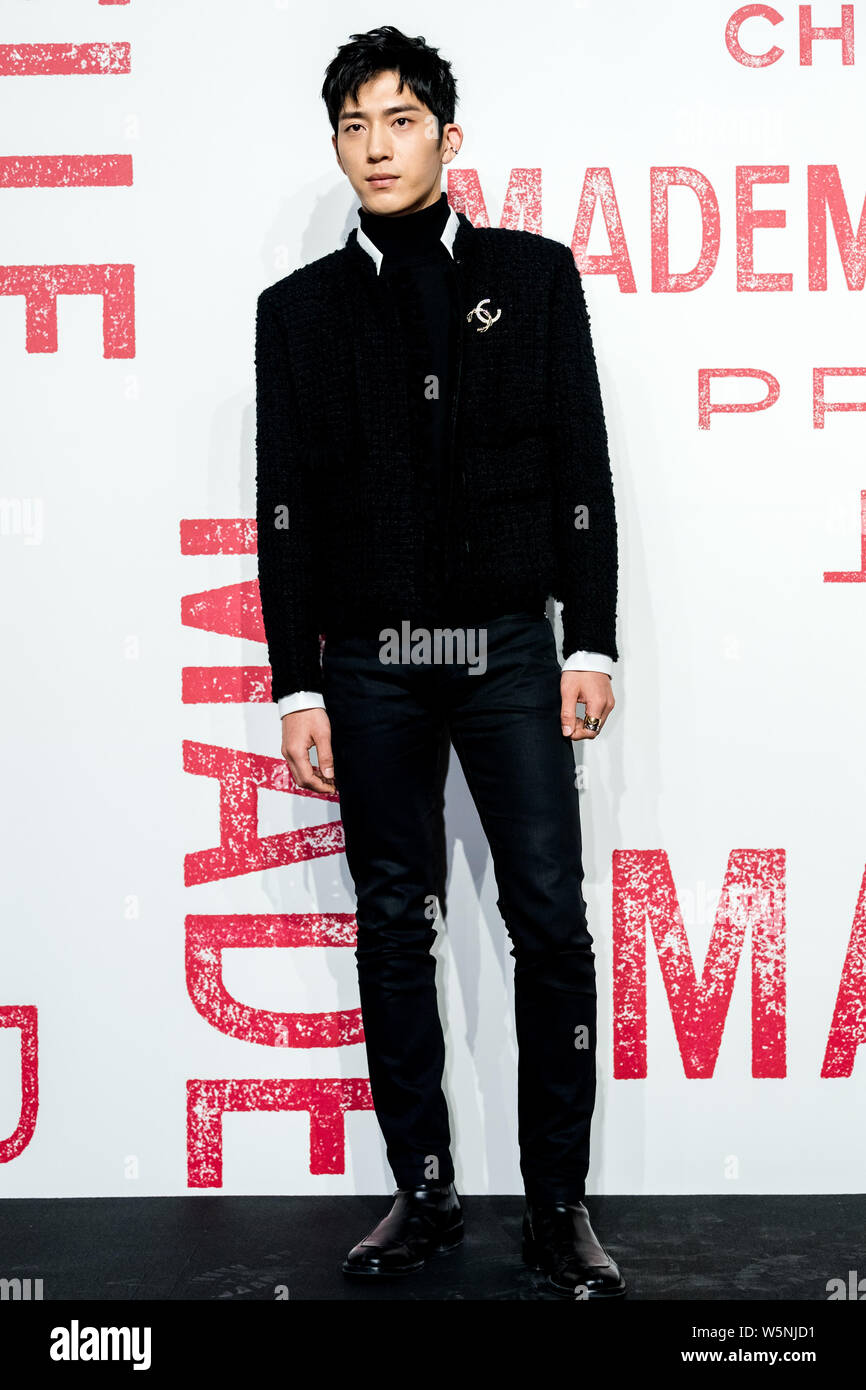 Chinese singer and actor Jing Boran arrives for the Chanel Mademoiselle ...