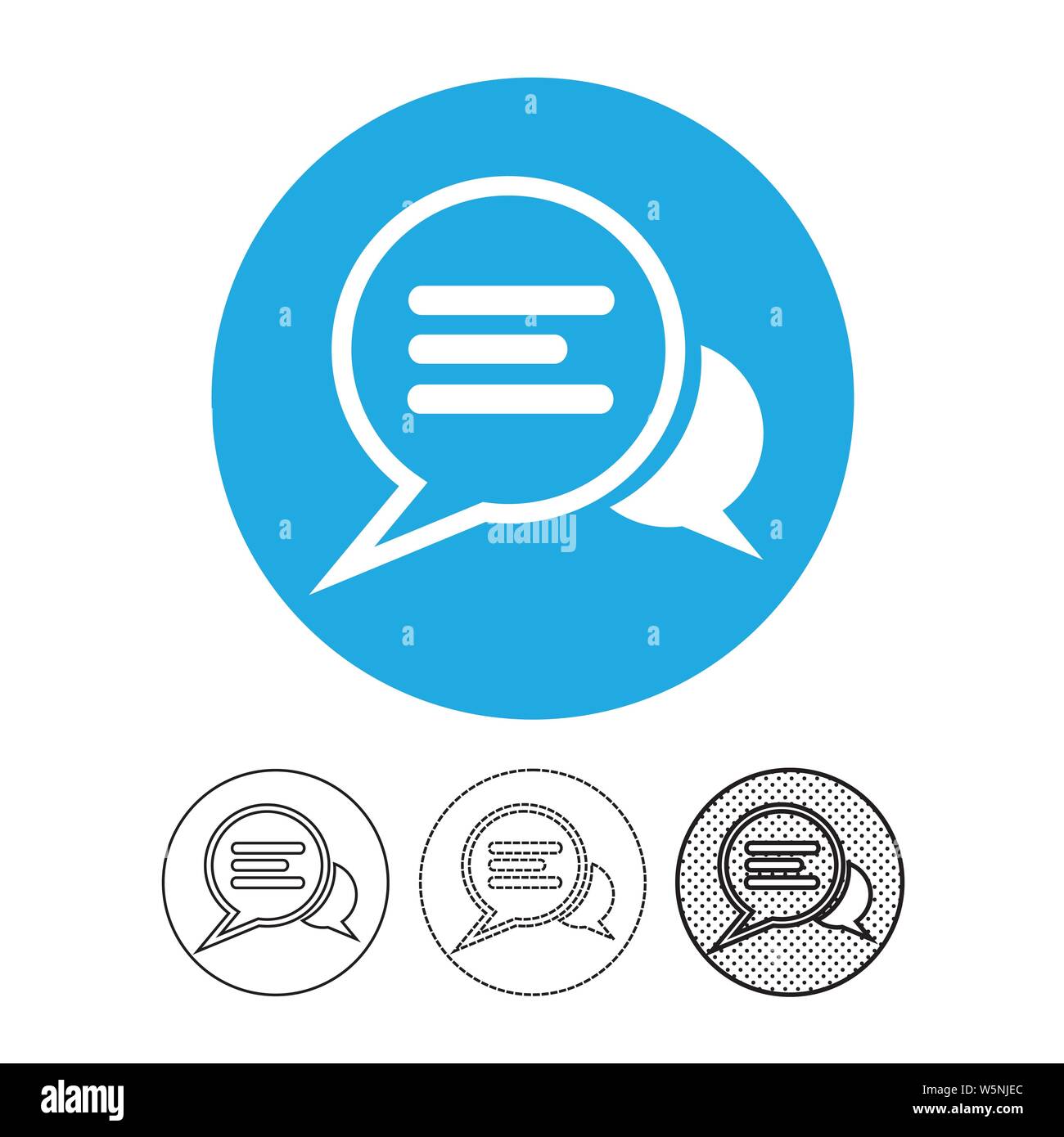 speech bubble chat vector icon Stock Vector Image & Art - Alamy