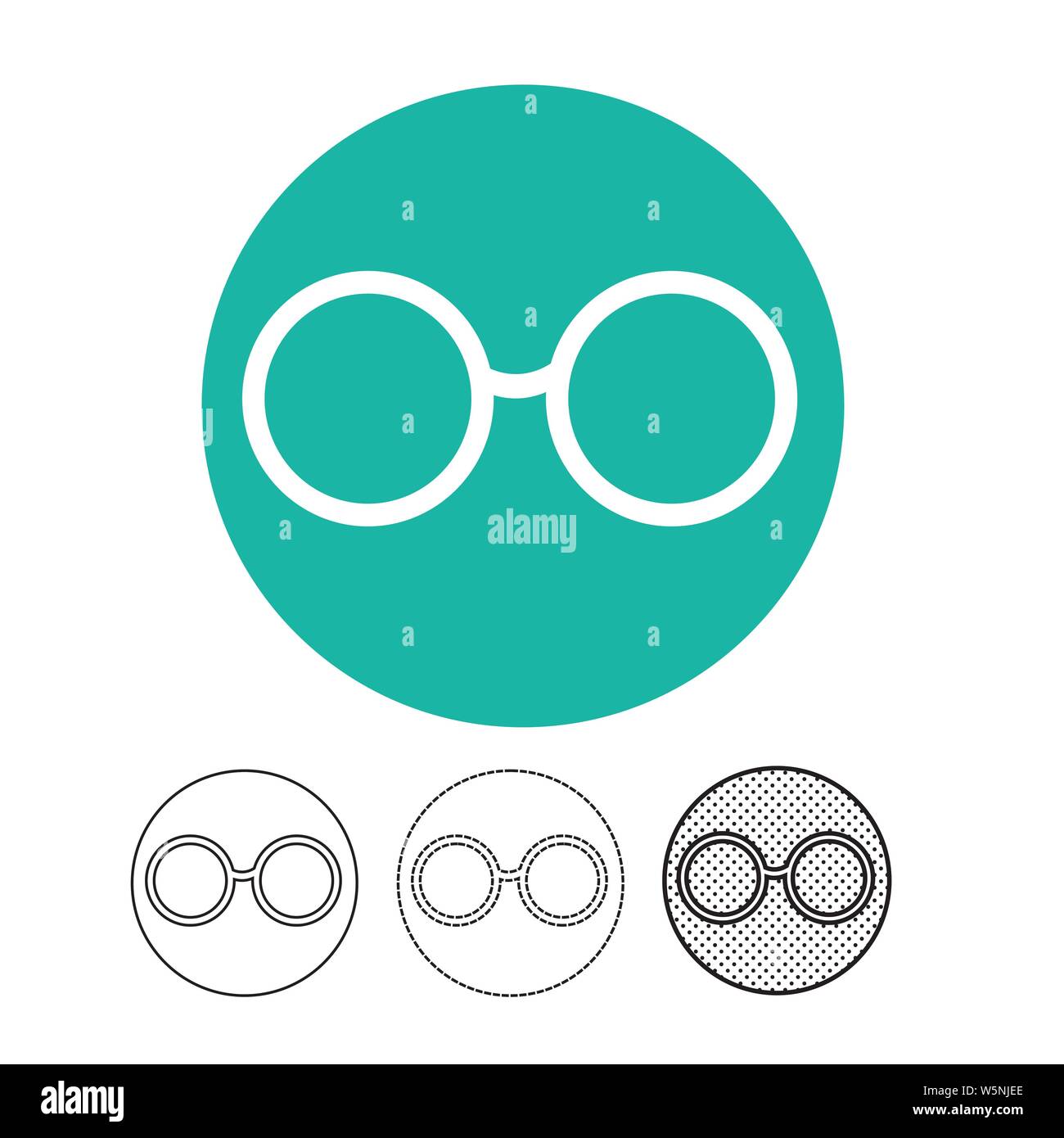 Glasses icon vector Stock Vector Image & Art - Alamy