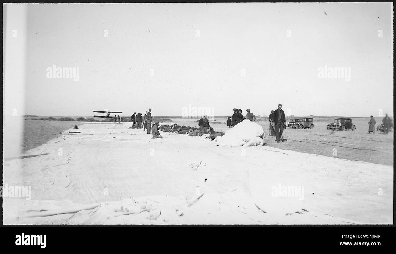 Historic weather balloon Explorer II. Lake Andes NWR, South Dakota ...