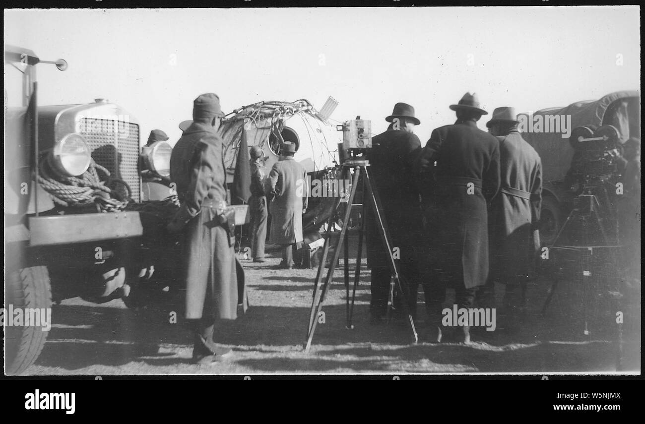 Historic weather balloon Explorer II. Lake Andes NWR, South Dakota ...