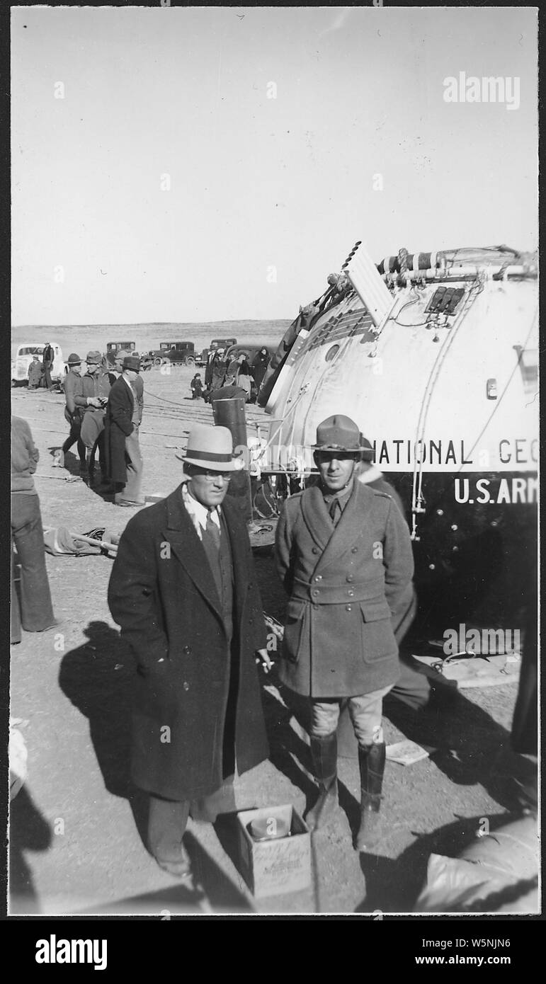 Historic weather balloon Explorer II. Lake Andes NWR, South Dakota ...