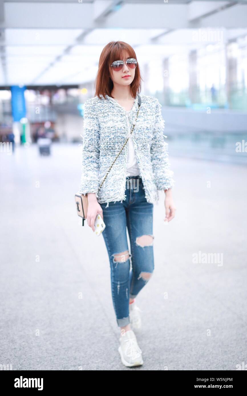 Chinese actress Mao Xiaotong, also known as Rachel Momo, arrives at the ...