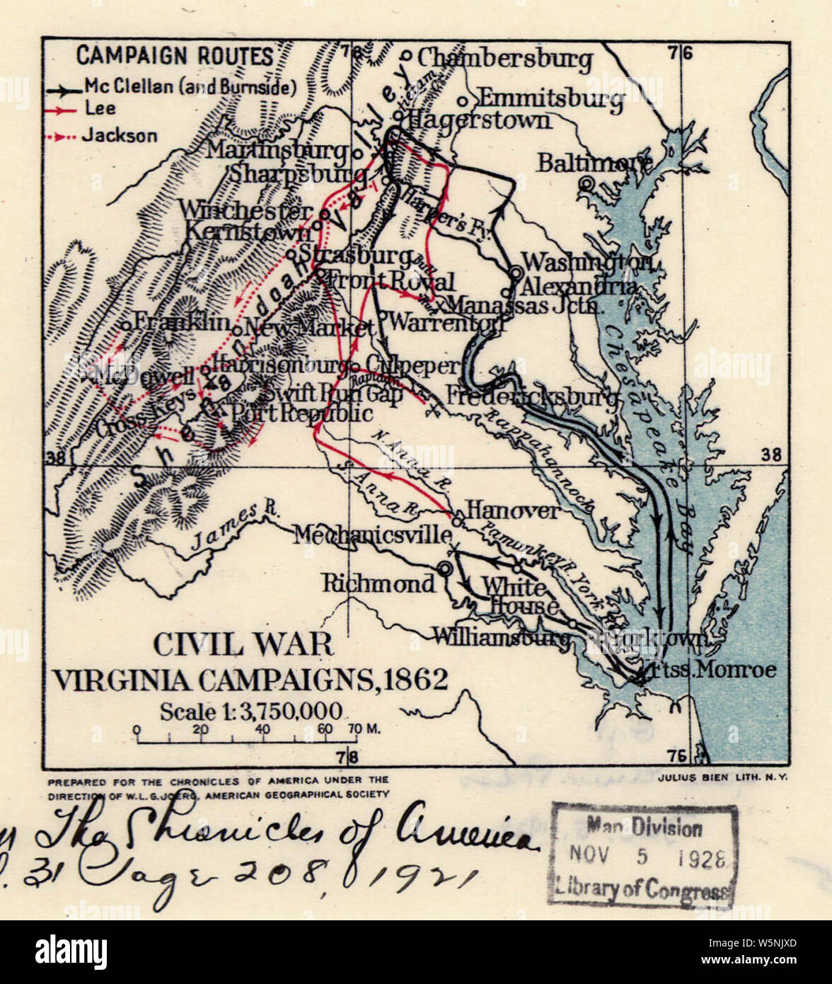 Civil War Maps 0286 Civil War Virginia campaigns 1862 Rebuild and ...