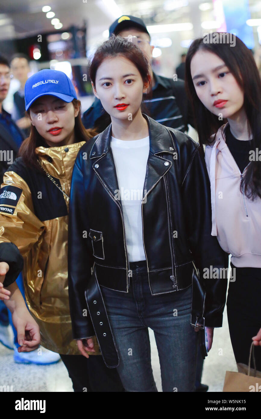 Chinese actress Yukee Chen or Chen Yuqi arrives at the Shanghai ...
