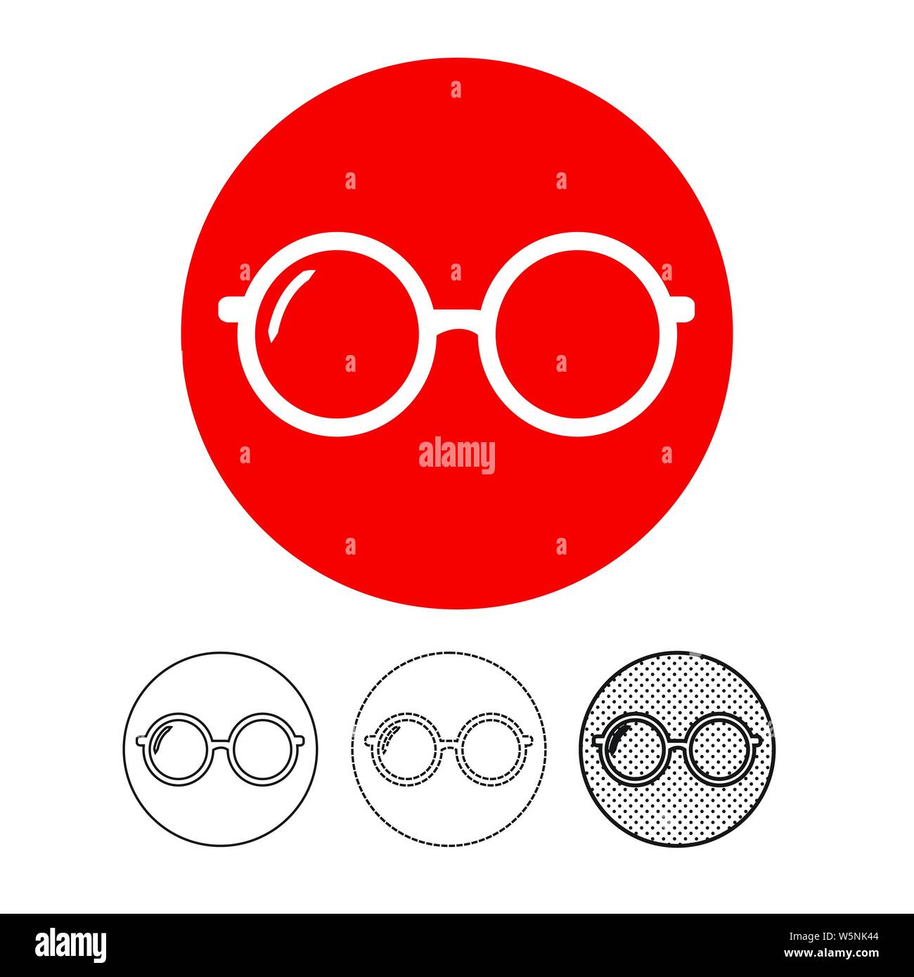 Glasses icon vector Stock Vector Image & Art - Alamy