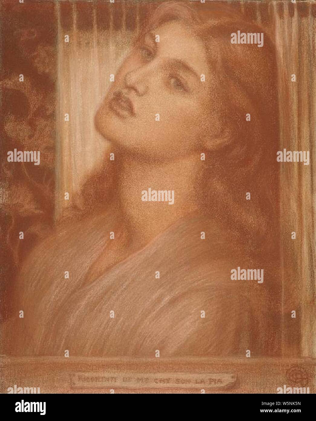 Dante Gabriel Rossetti - La Pia de' Tolomei (Study Stock Photo - Alamy