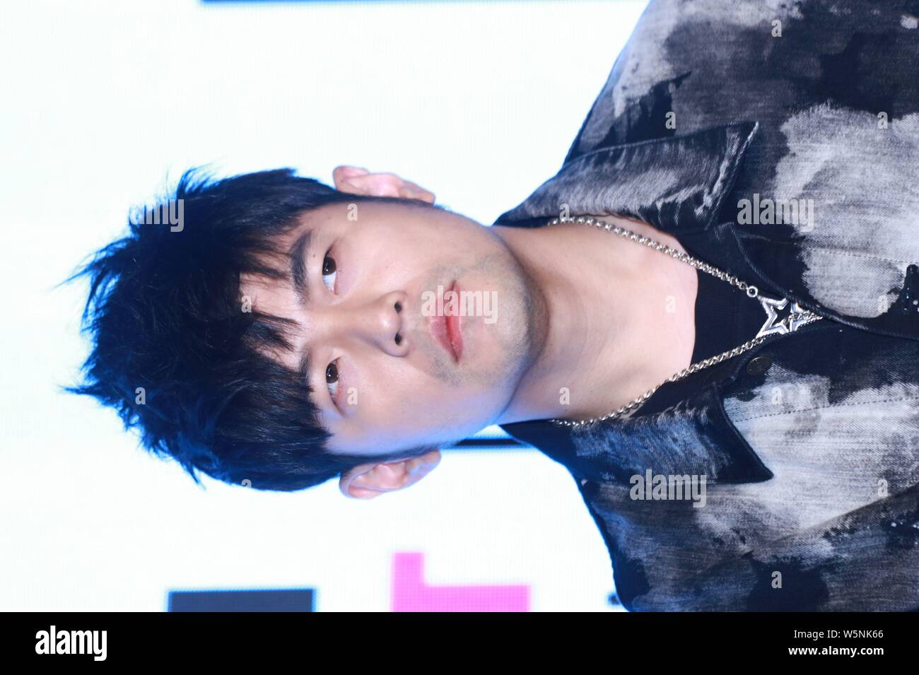 Taiwanese singer Jay Chou attends a promotional event for JPOT Hotpot ...