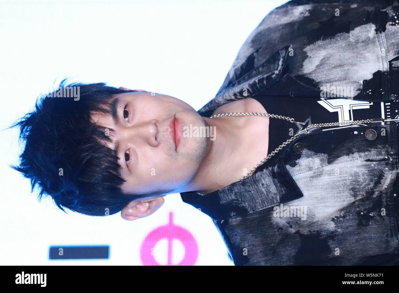Taiwanese singer Jay Chou attends a promotional event for JPOT Hotpot ...