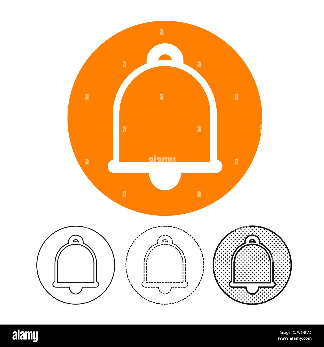 bell icon vector Stock Vector Image & Art - Alamy