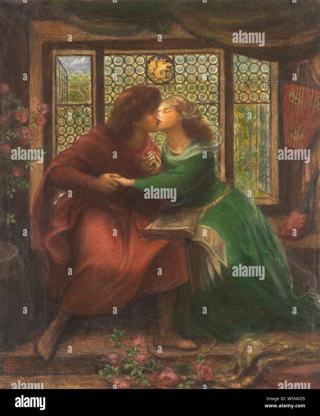 Dante Gabriel Rossetti - Paolo and Francesca da Rimini Stock Photo - Alamy