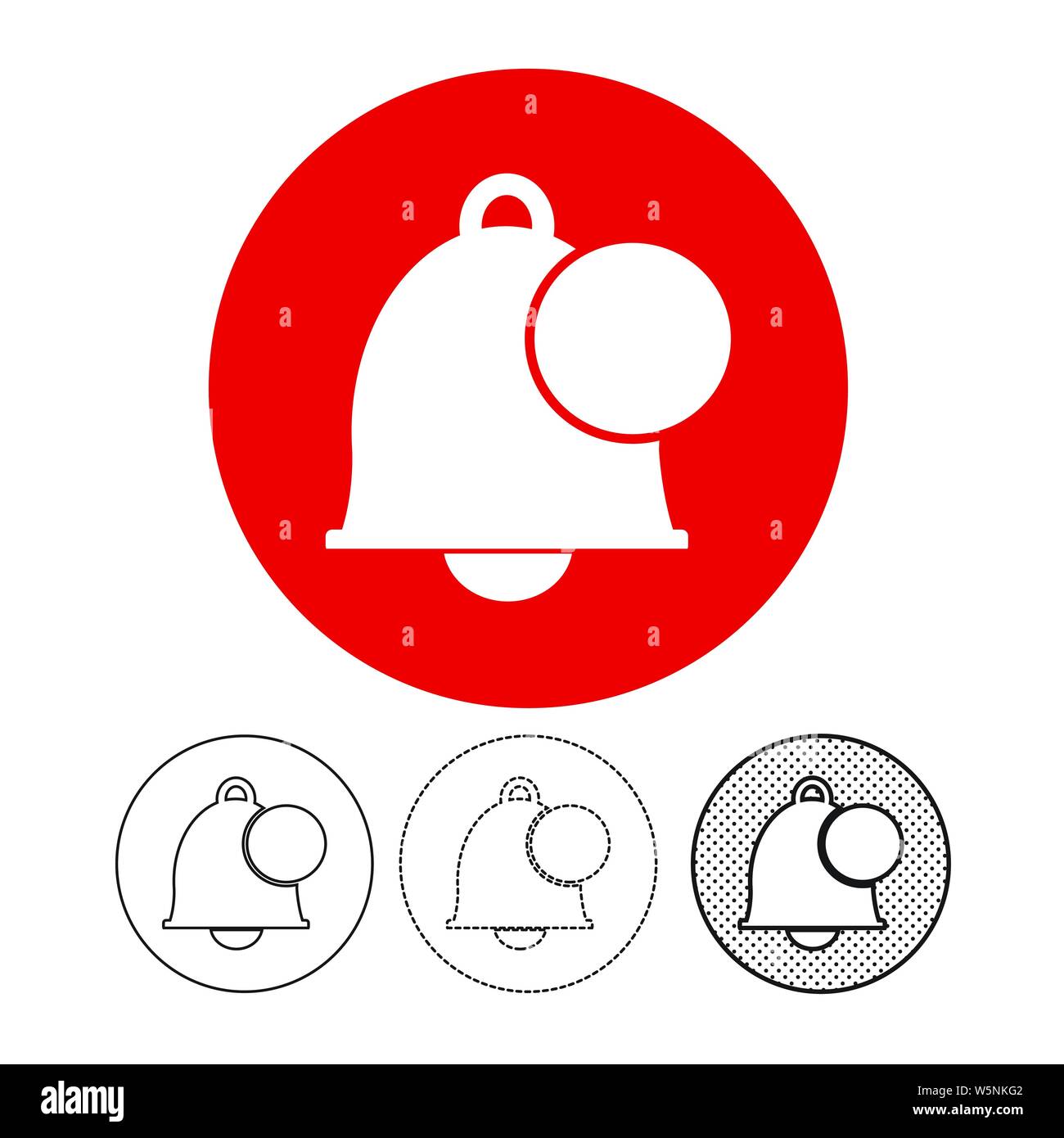 bell icon vector Stock Vector Image & Art - Alamy