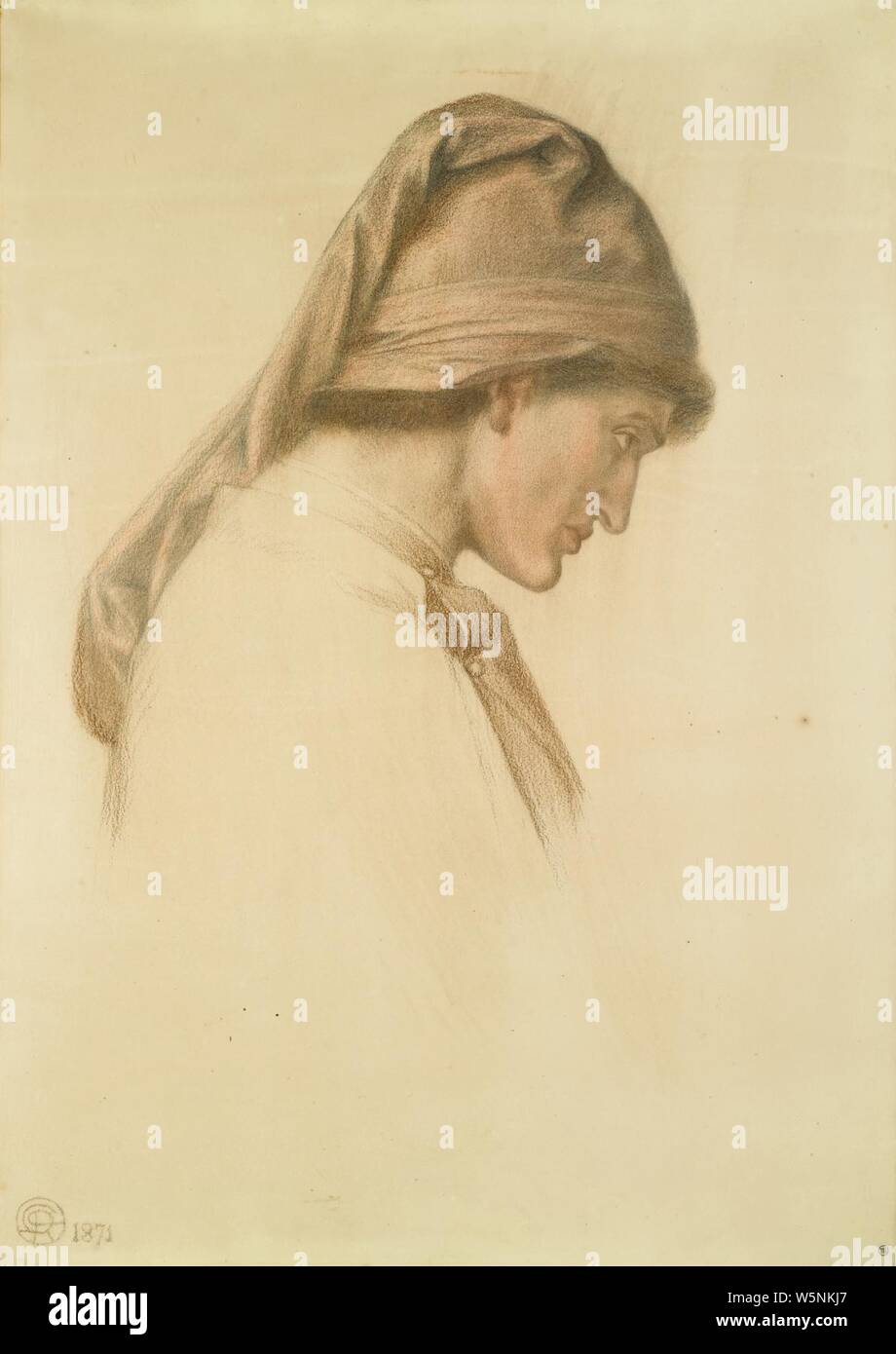 Dante Gabriel Rossetti - Study for the Head of Dante Stock Photo - Alamy