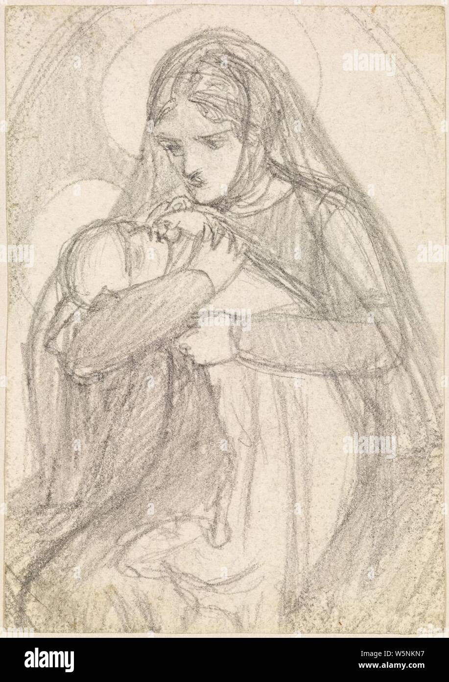 Dante gabriel rossetti sketch hi-res stock photography and images - Alamy