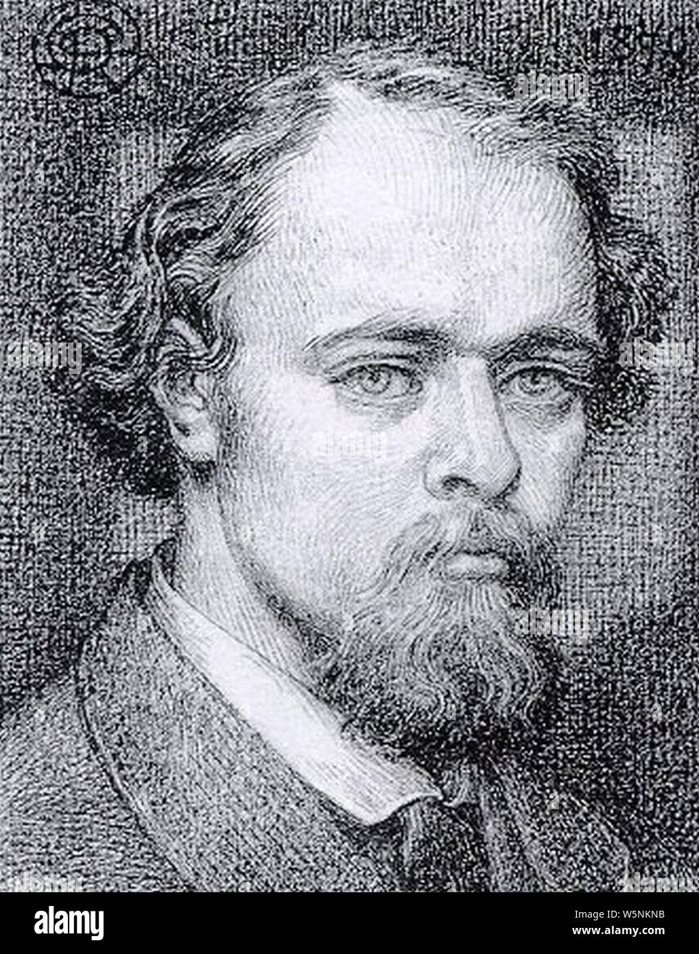 Dante Gabriel Rossetti - Self-Portrait (1870 Stock Photo - Alamy