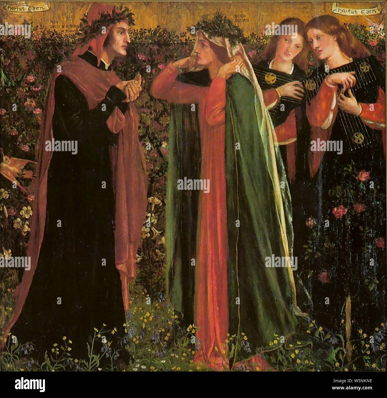 Rossetti the salutation of beatrice hi-res stock photography and images ...