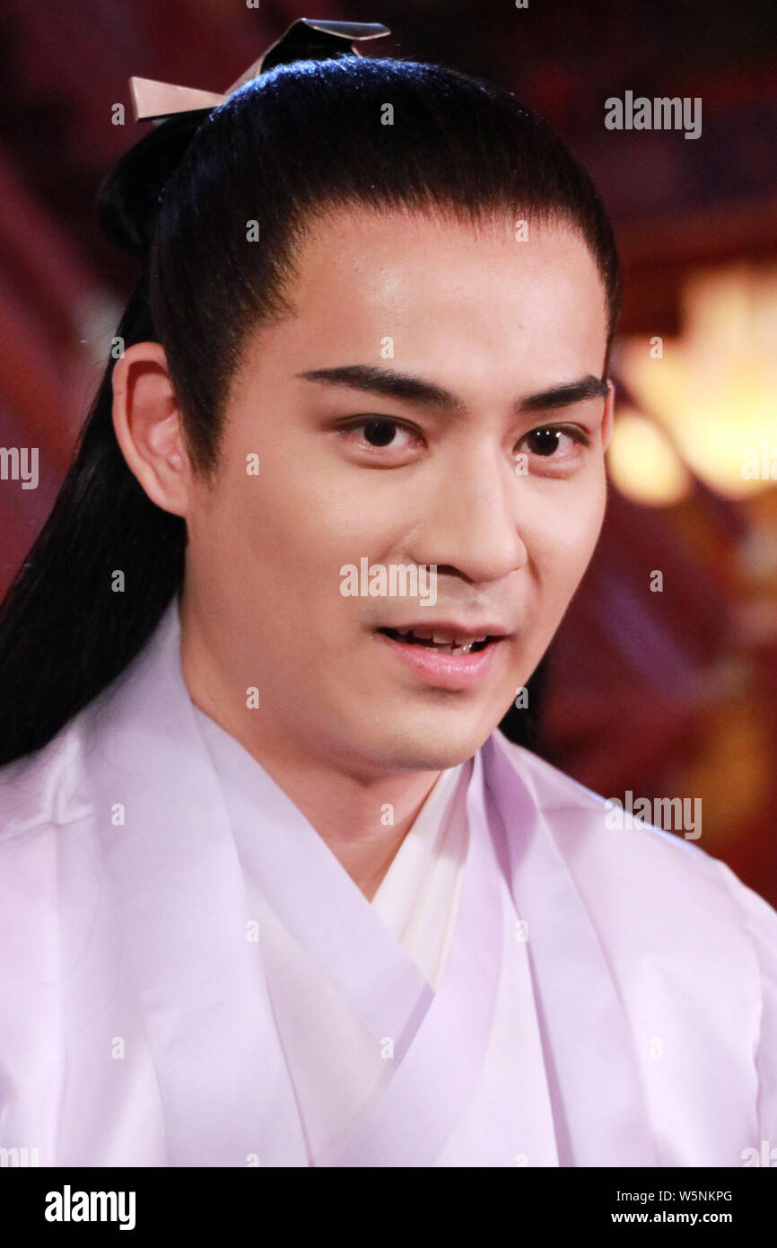 --FILE--Taiwanese actor Vic Chou is interviewed on set of the TV series ...