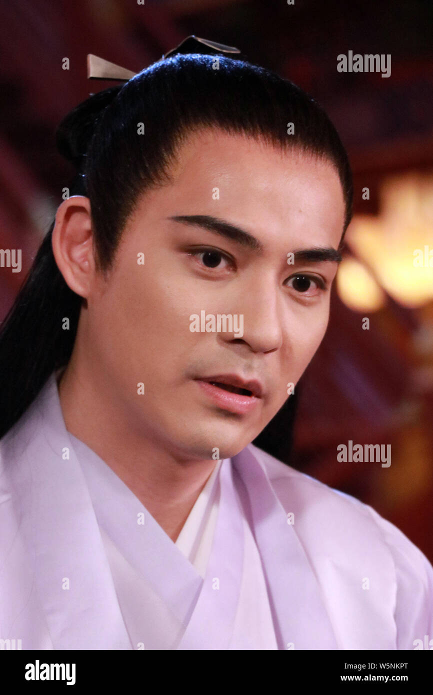 --FILE--Taiwanese actor Vic Chou is interviewed on set of the TV series ...