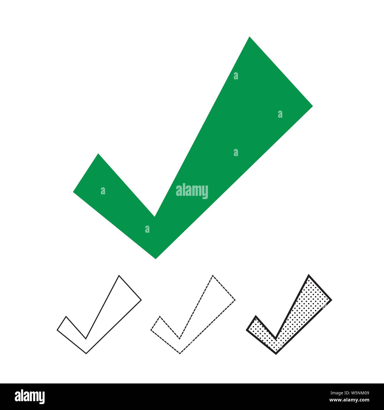 Check mark icon vector Stock Vector Image & Art - Alamy